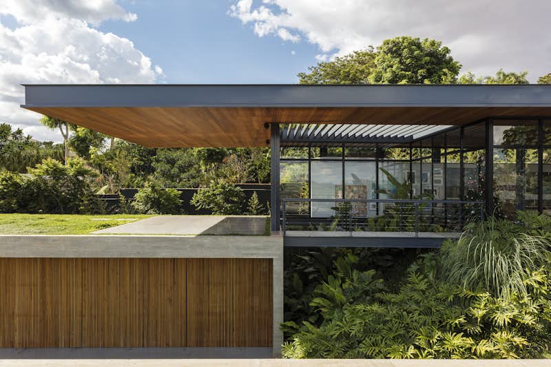 Photo 2 of 12 in A Green Roof Helps Camouflage This Striking Home in ...