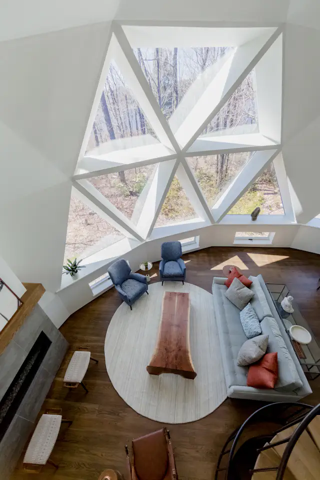 Photo 2 of 17 in A Geodesic Dome Shines With a Light and Bright ...