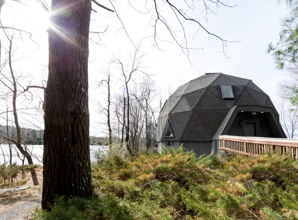 Photo 1 of 17 in A Geodesic Dome Shines With a Light and Bright ...