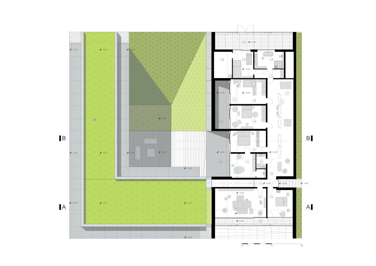 Photo 12 of 14 in This Epic Green Roof Blurs the Boundaries Between ...