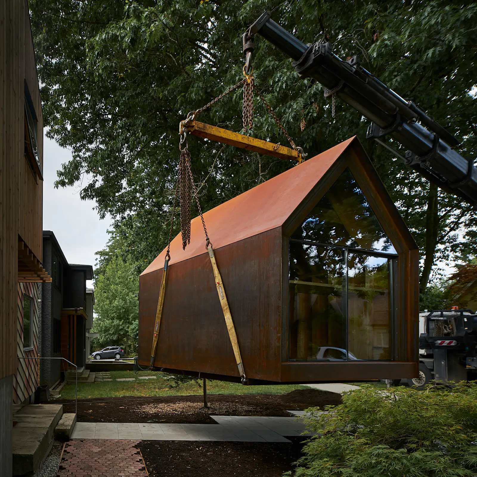 Photo 3 of 12 in The Site Shack Is a Tiny Prefab Cabin That Sets Up ...