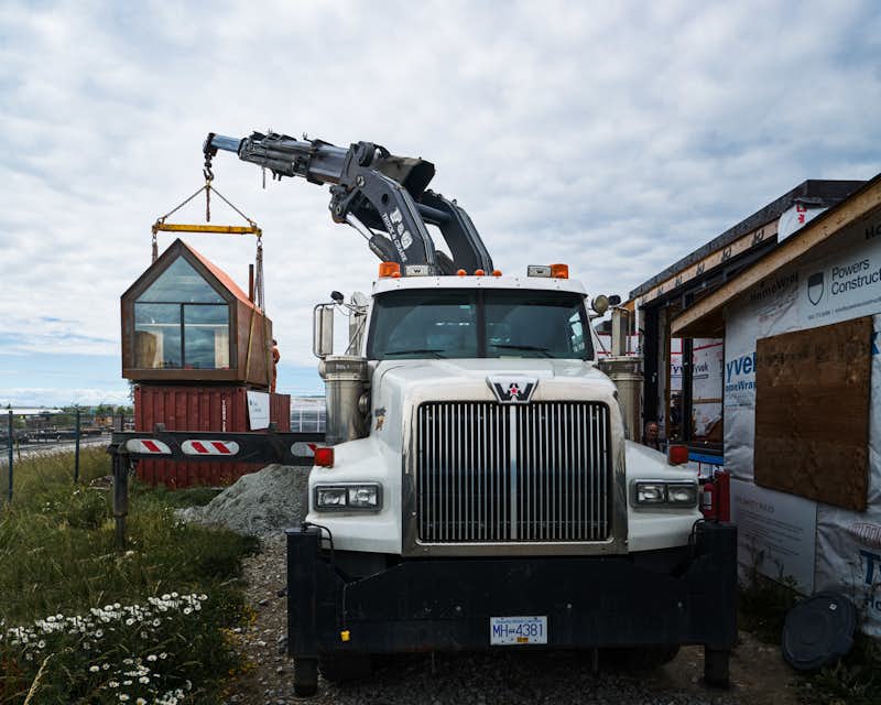 Photo 7 of 12 in The Site Shack Is a Tiny Prefab Cabin That Sets Up ...