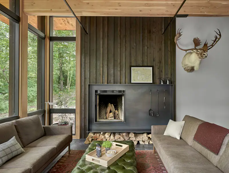 Photo 4 of 15 in A Matte Black Cabin Strikes the Perfect Balance ...