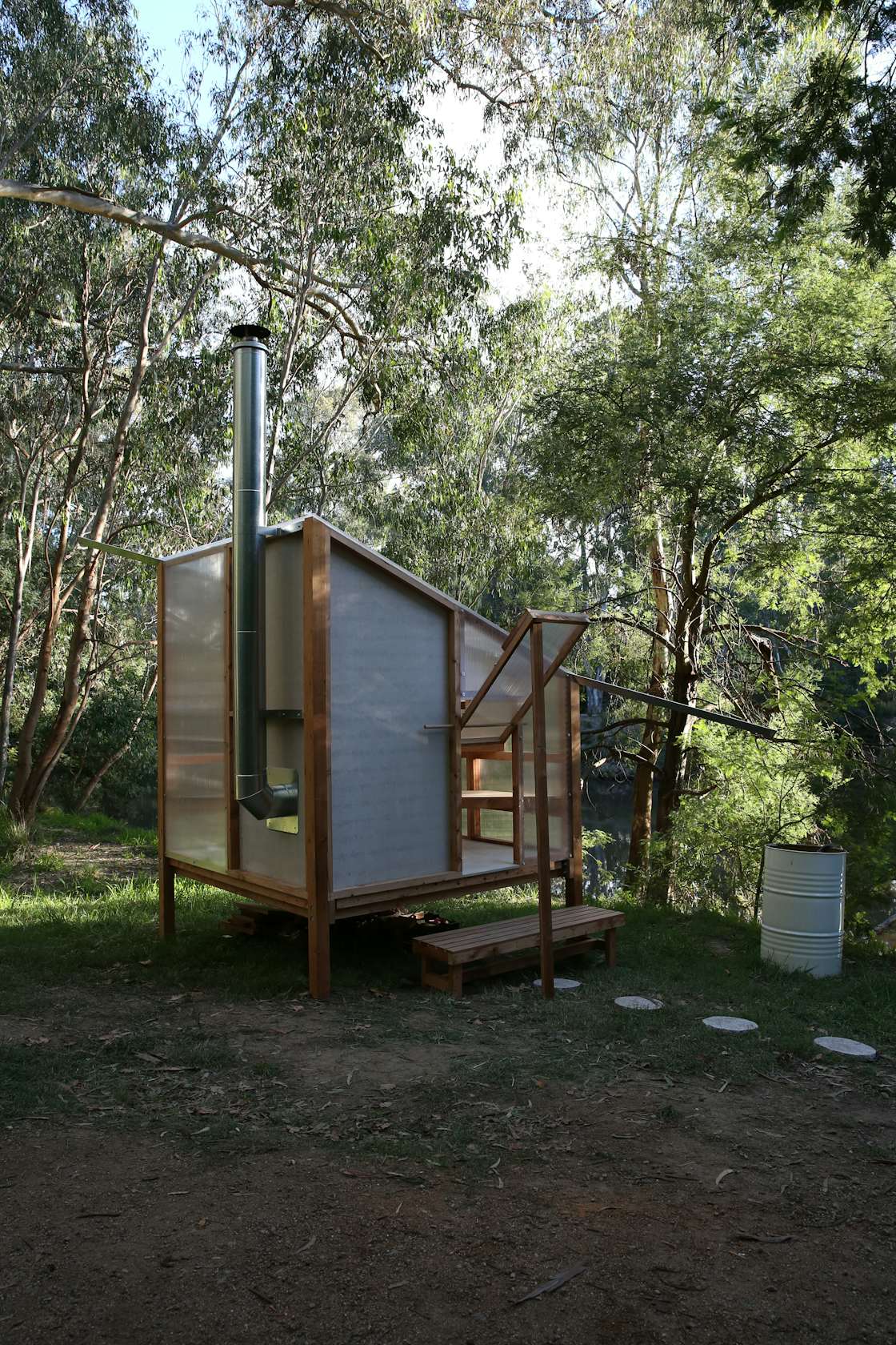 Photo 3 of 12 in This Translucent, Prefab Sauna Is the Perfect Backyard ...