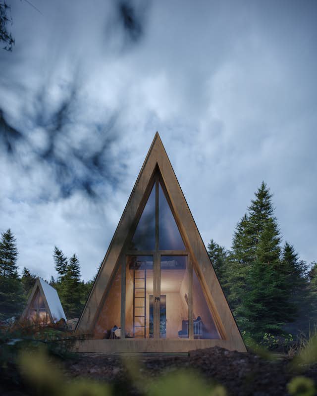 Photo 5 of 13 in A DIY Cabin Brand Is Selling $99 A-Frame Plans - Dwell