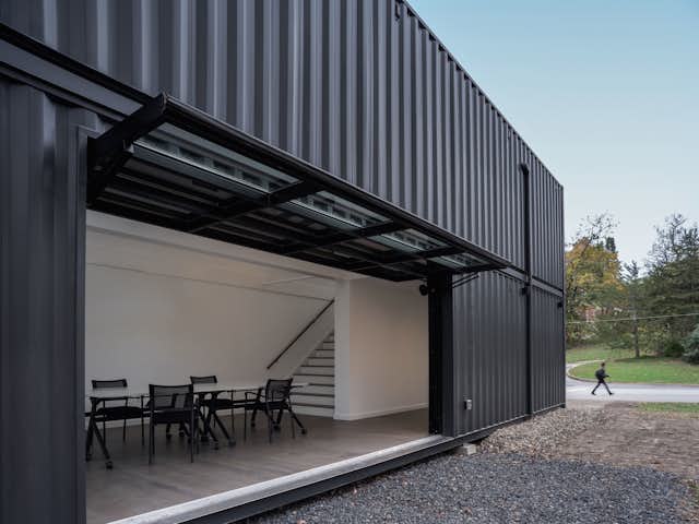 Photo 5 of 12 in A Shipping Container Prefab Lab Is Built in Only 4 ...