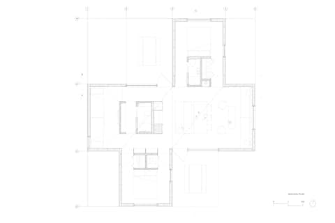 Photo 13 of 14 in A Pinwheel-Shaped Cabin in Norway Is a Fresh Take on ...