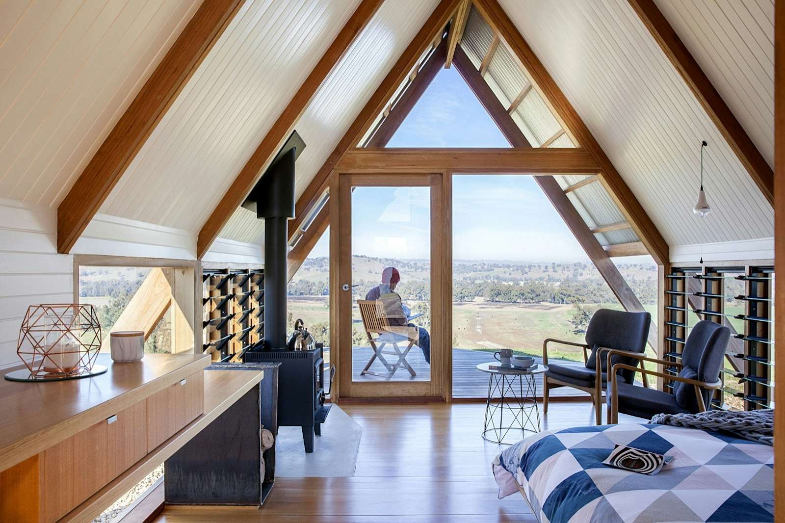 Photo 2 of 12 in This Elegant A-Frame Rental in Australia Lets You ...