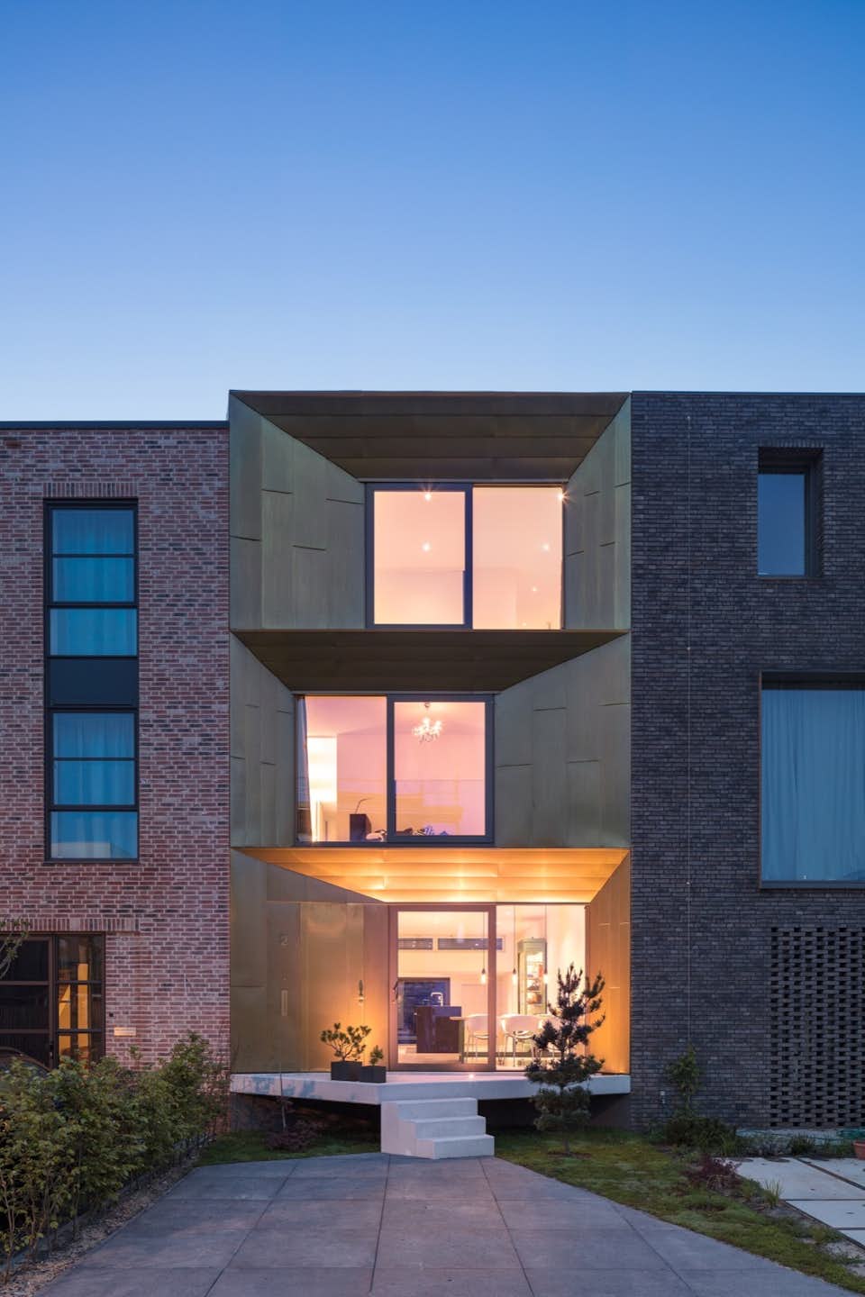 A Sculptural Brass House Glows Like a Jewel in Amsterdam - Dwell