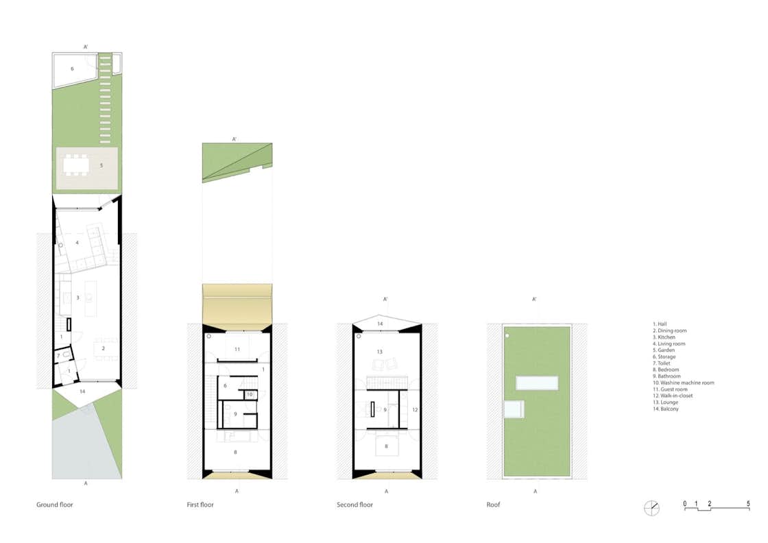 Photo 12 of 12 in A Sculptural Brass House Glows Like a Jewel in ...