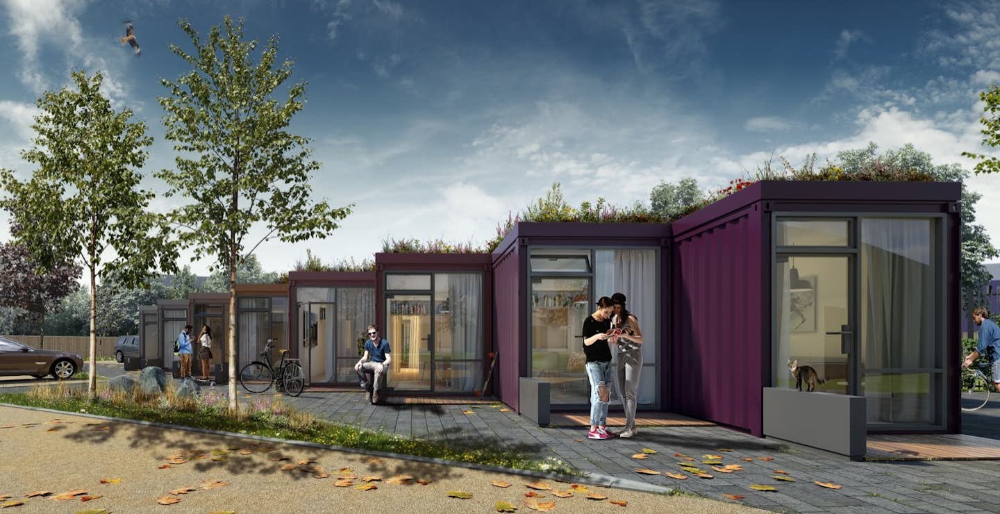 Gatehouse Road Shipping Container Homes by Fraser Brown MacKenna ...
