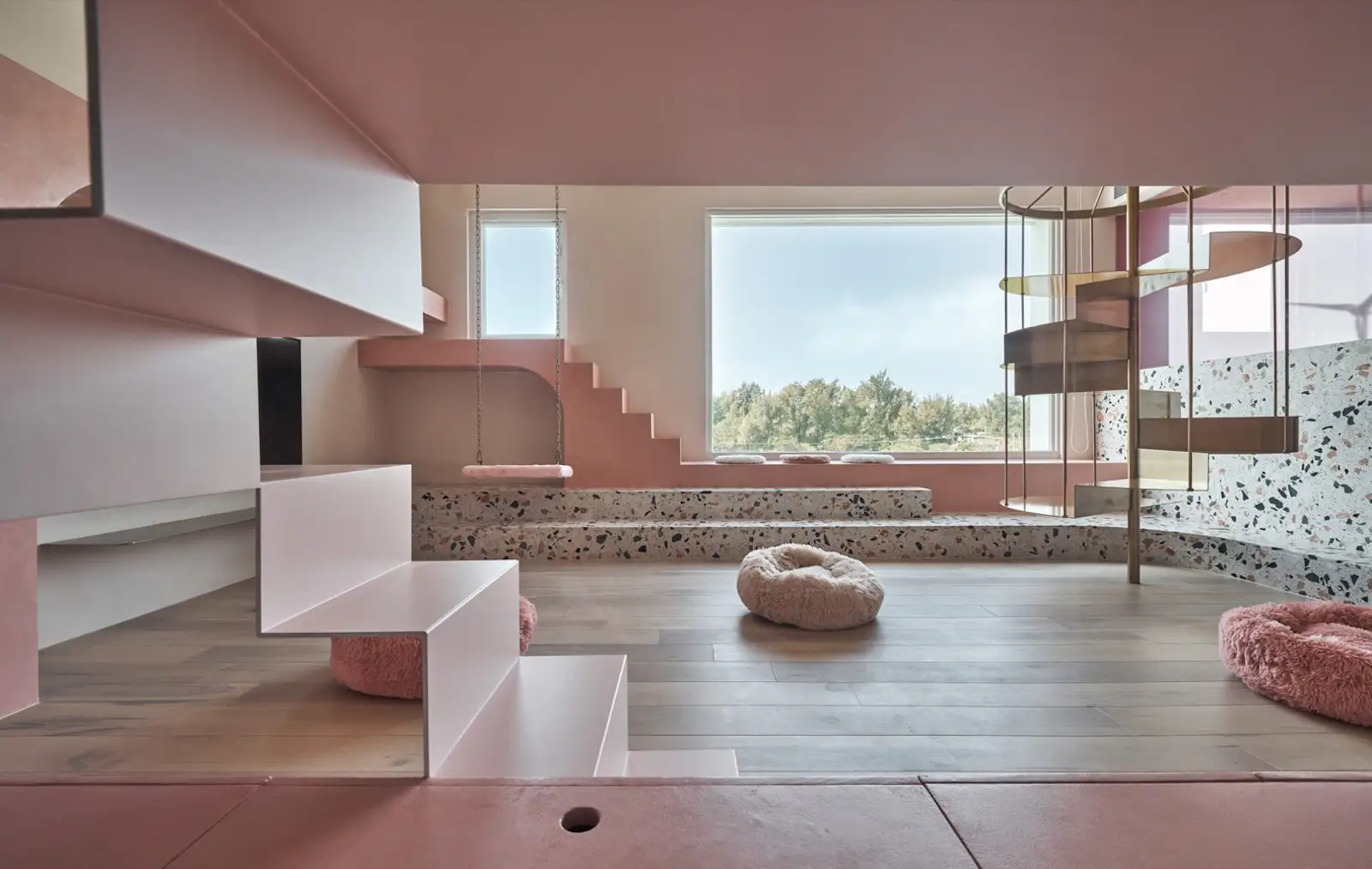 Cats' Pink House by KC Design Studio - Dwell