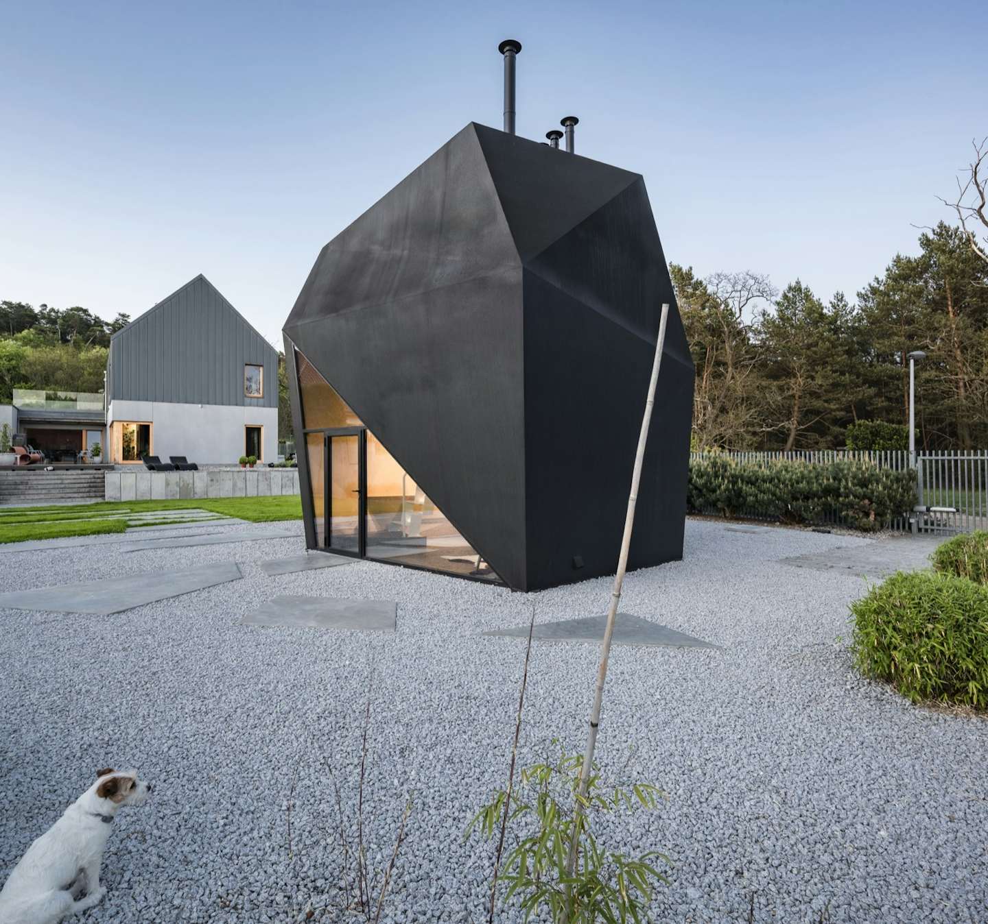 Photo 1 of 8 in A Family in Poland Adds an Origami-Inspired Retreat to ...