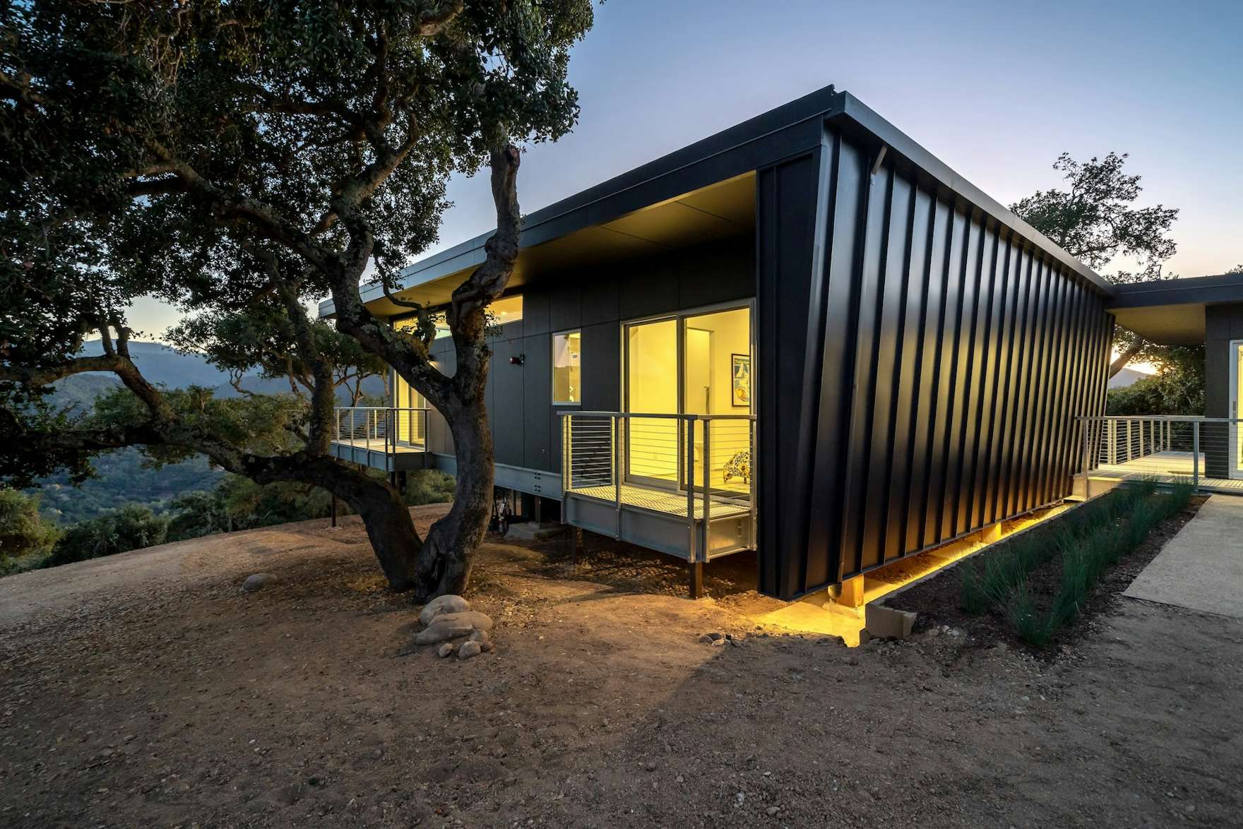 Photo 6 of 17 in A Fire-Resistant Home on Tricky Terrain Taps Into the ...