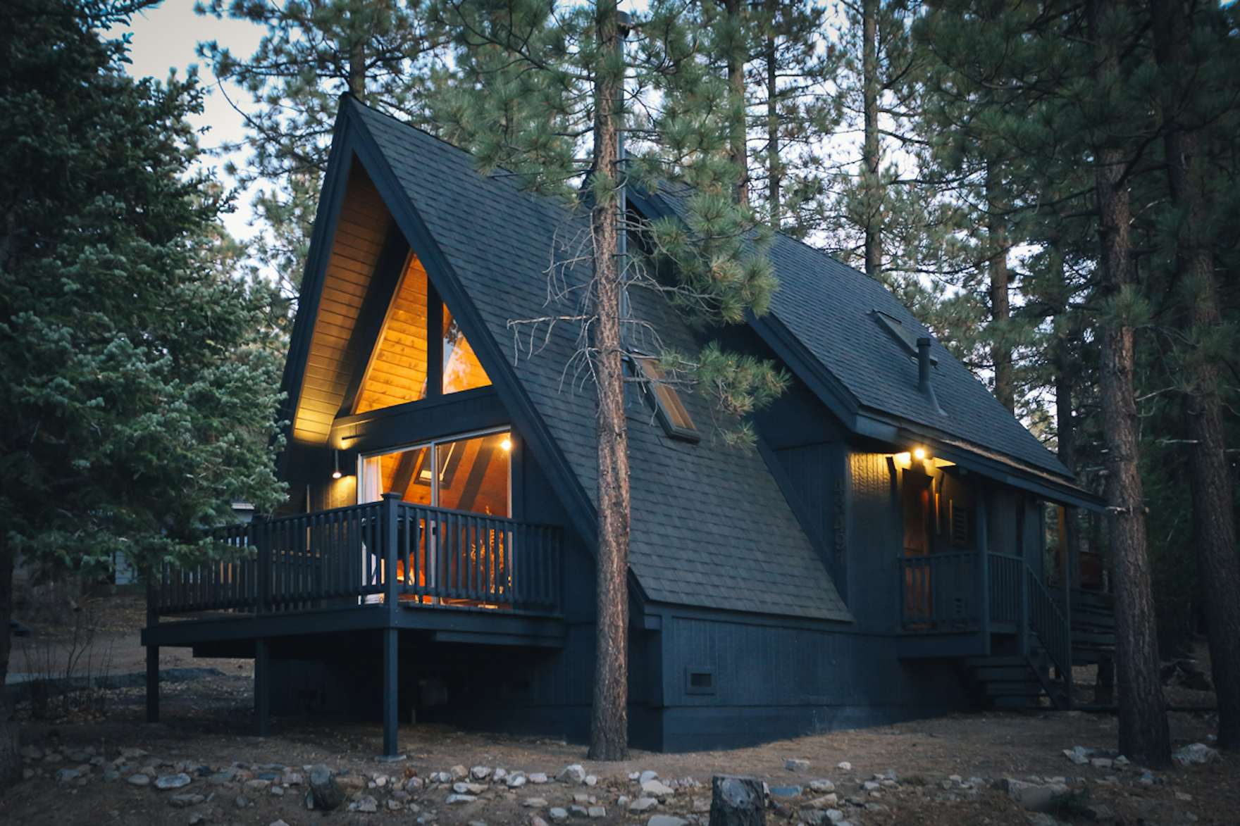Big Bear A-Frame Receives Boho Eclectic Transformation (17 Photos) - Dwell