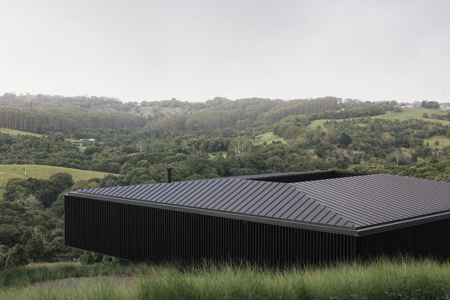 Photo 2 of 9 in This Jet-Black Home in Australia Keeps Its Cool in More ...