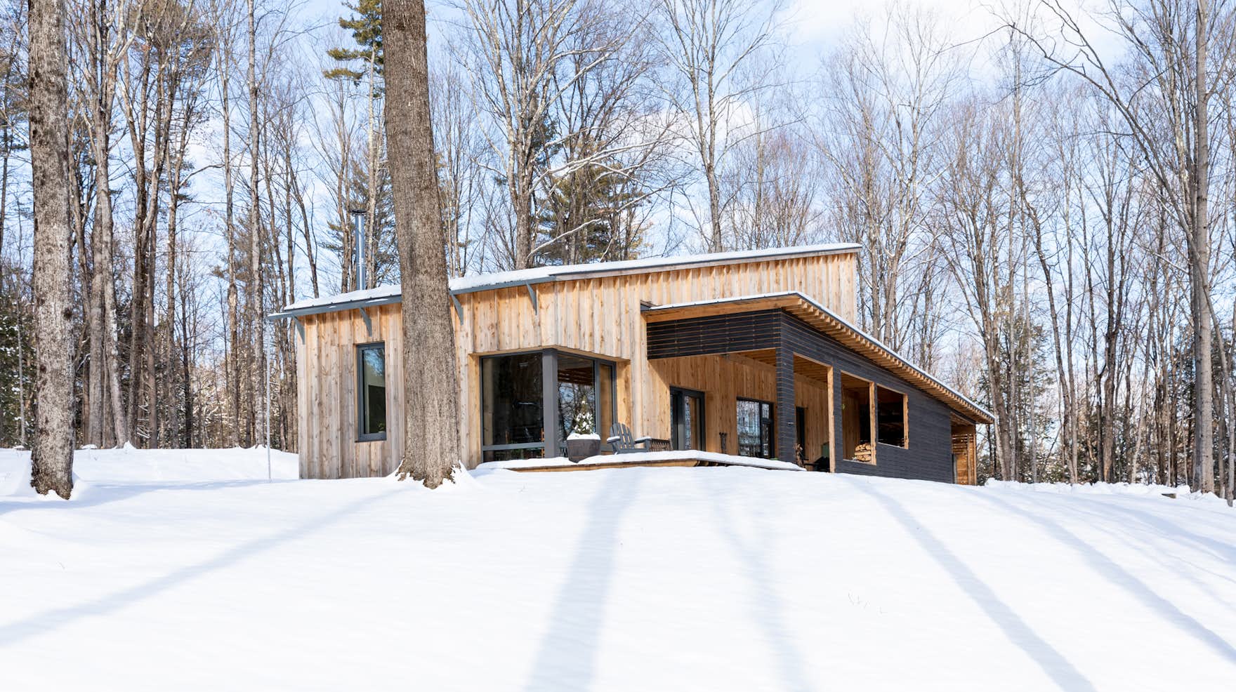 Photo 2 of 14 in This Vermont Passive House Is Built From the Forest ...