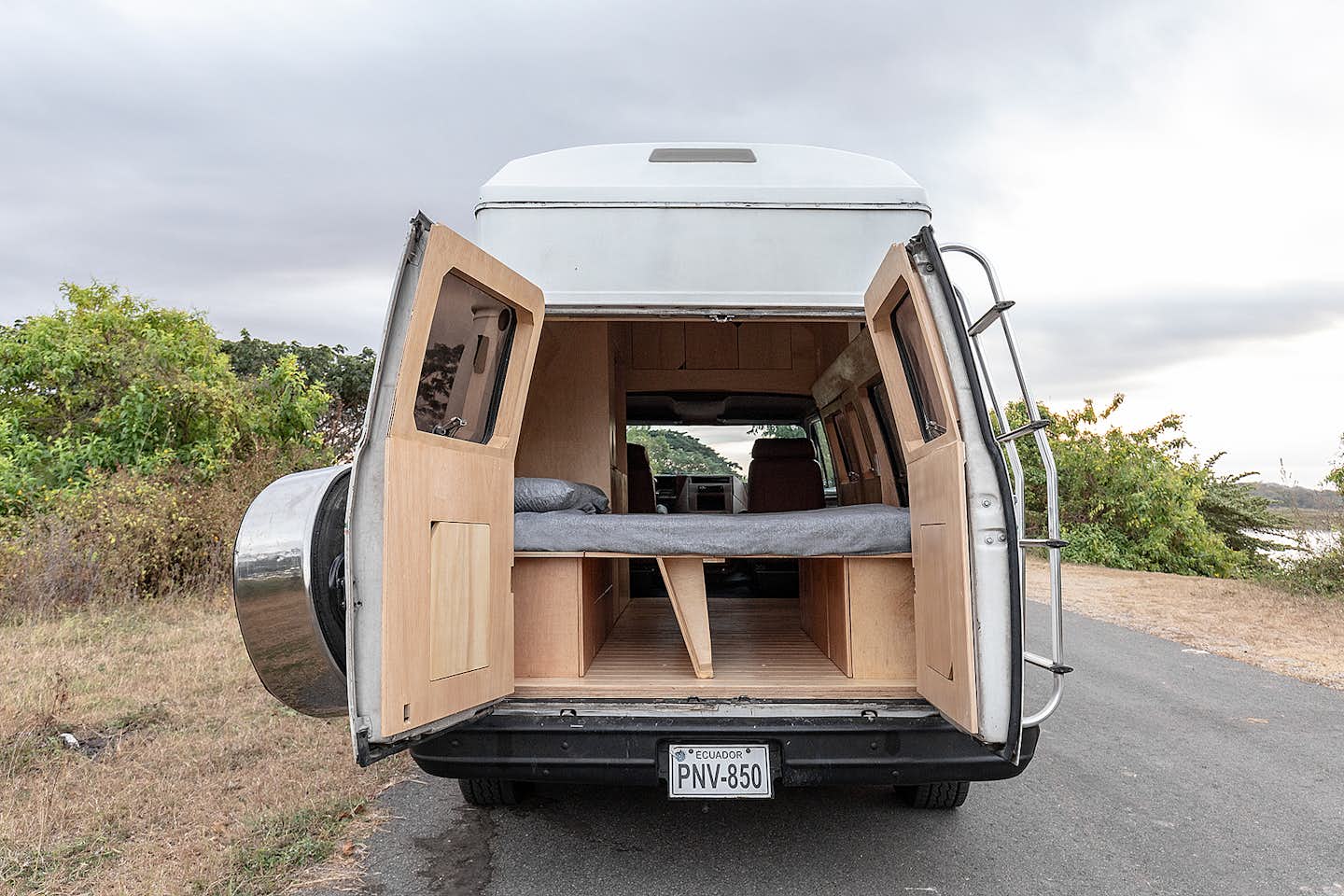 Photo 13 of 16 in This Chevy Camper Van’s Wondrous Wooden Interior Will ...