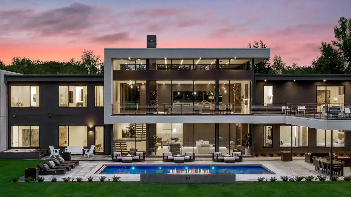 Photo 2 of 14 in A Glass Staircase and Striking Rear Facade Define This ...