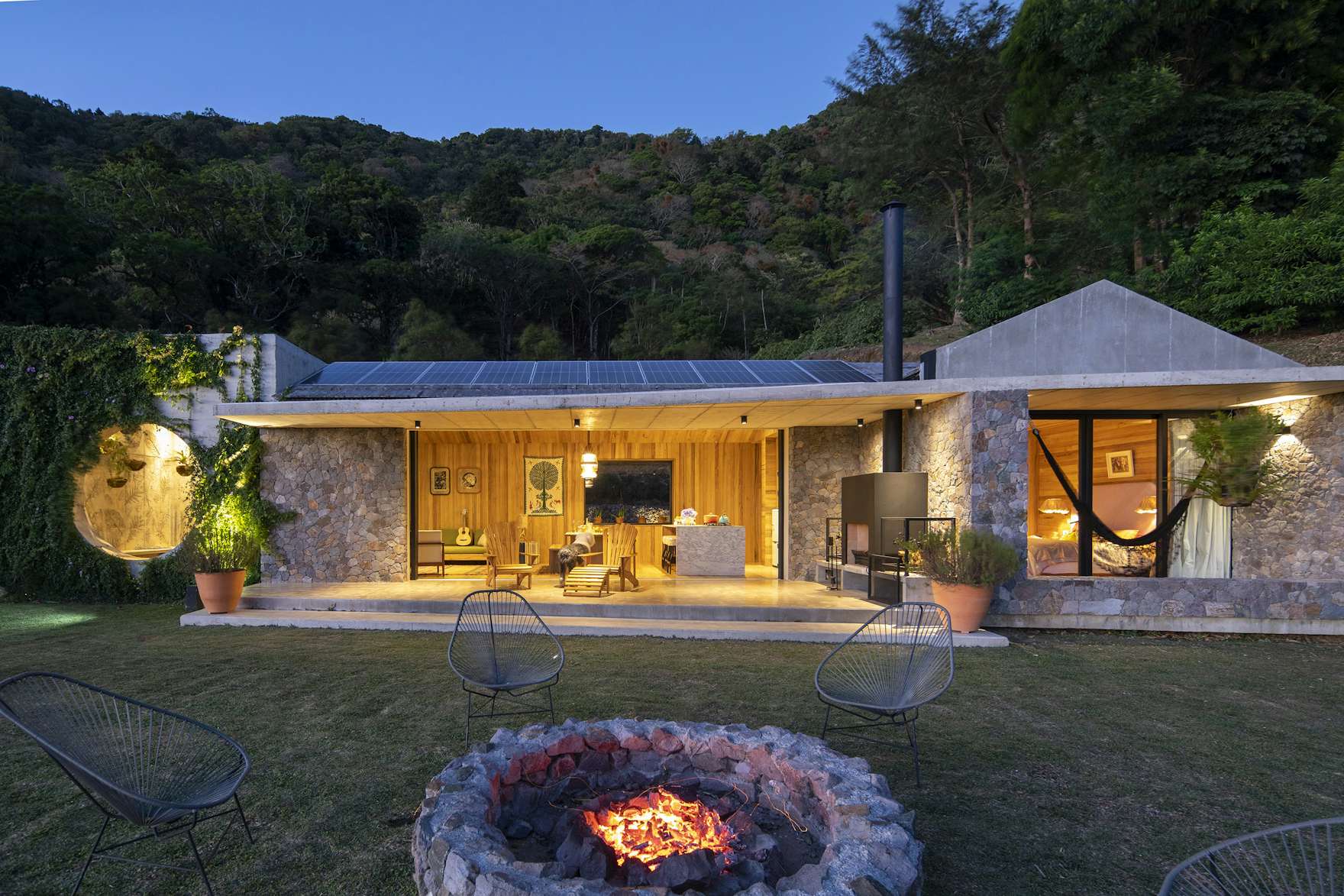 Photo 18 of 21 in A Brutalist-Inspired, Off-Grid Retreat Rises in a ...