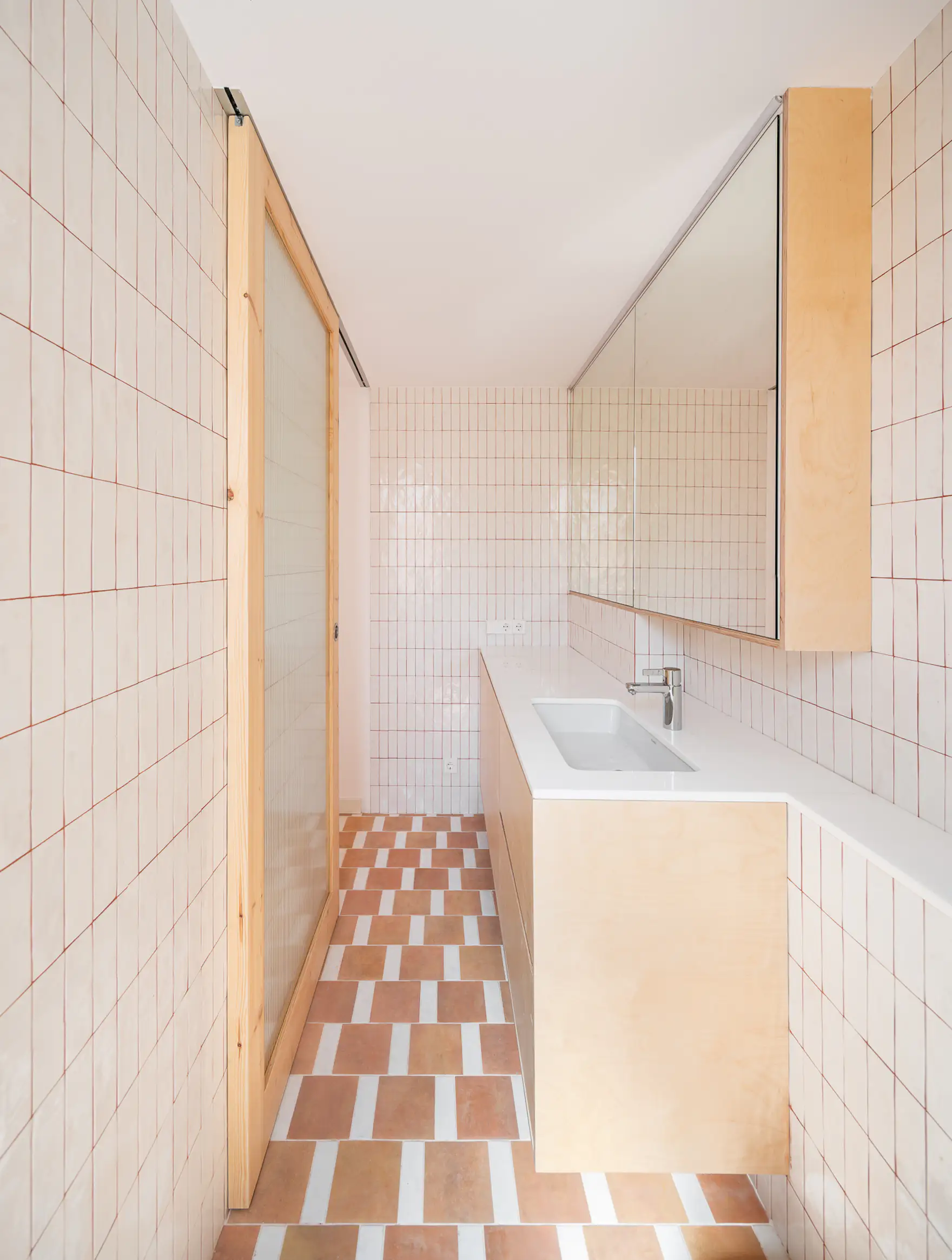 Photo 13 of 16 in Burnt-Orange Tile Sets a Fun and Funky Tone for a ...