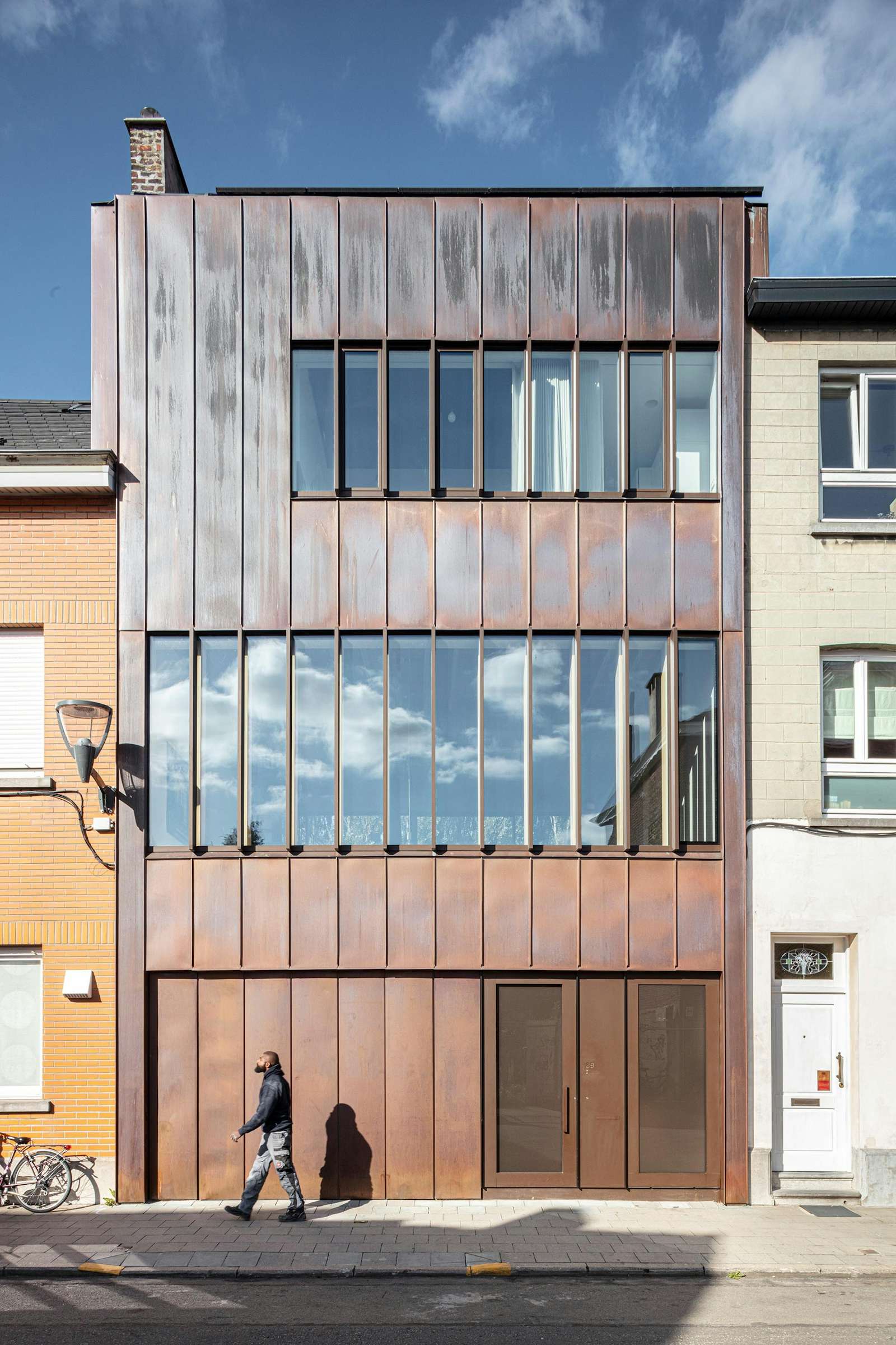Photo 1 of 16 in In Brussels, an Architect’s Copper-Clad House Makes ...