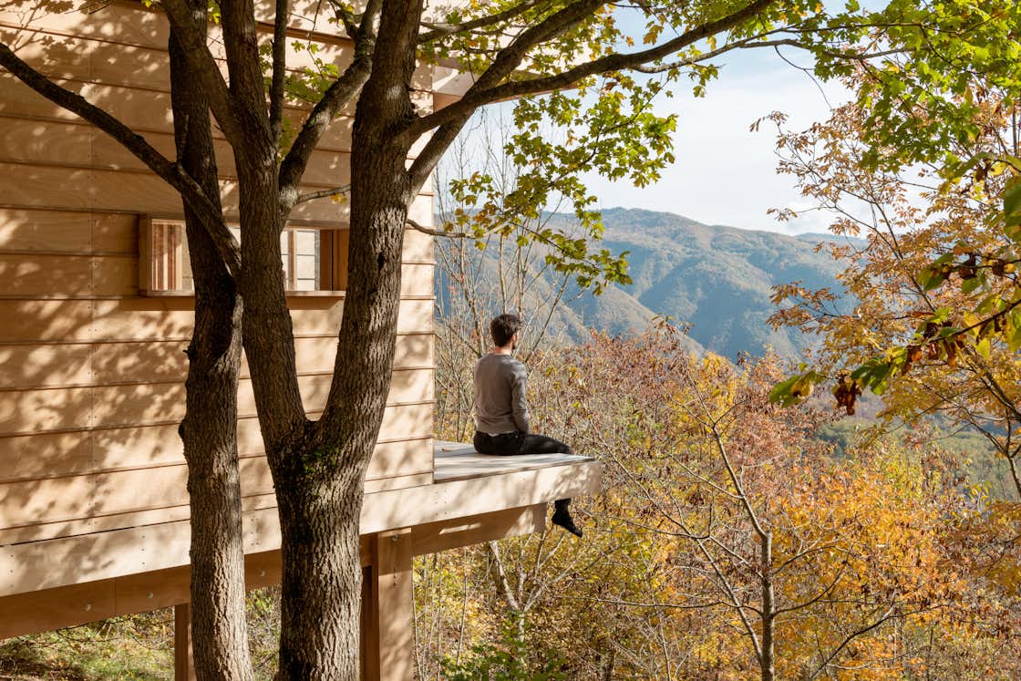 Photo 4 of 13 in A Tiny Off-Grid Cabin in Remote Italy Is as Easy to ...