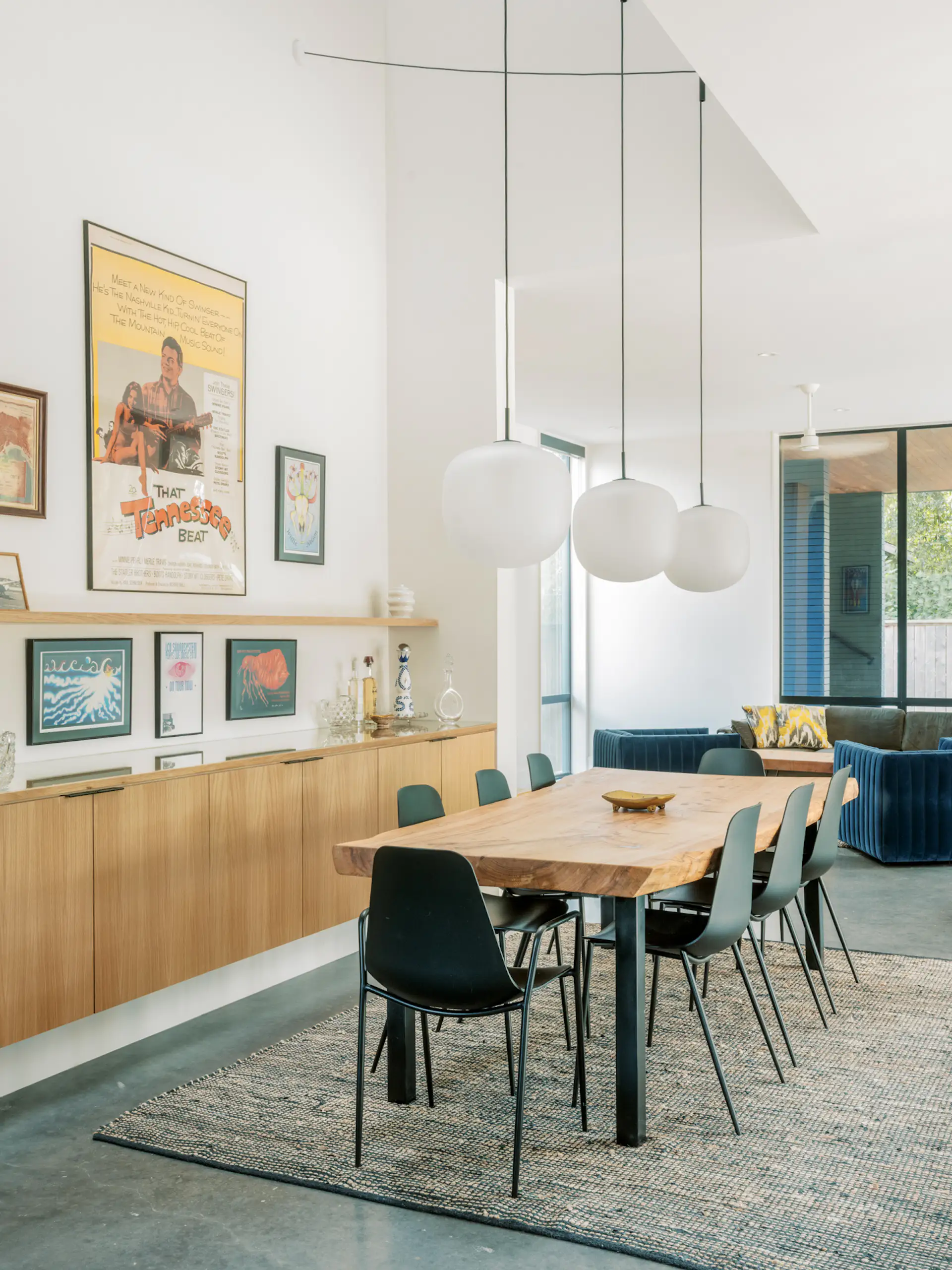 Tile, Texas Stone, and Concrete Rule in This Soaring Houston Home - Dwell