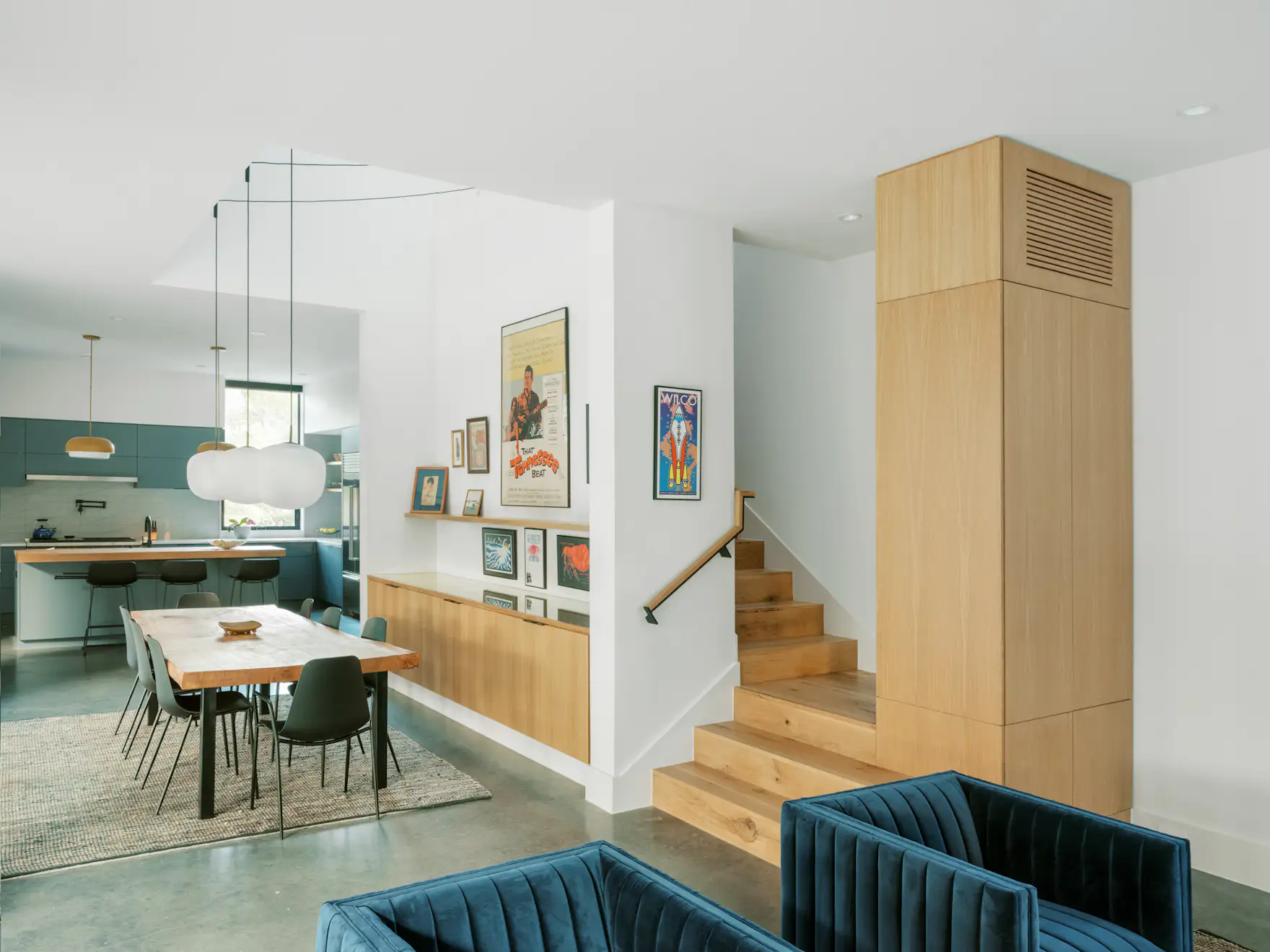 Tile, Texas Stone, and Concrete Rule in This Soaring Houston Home - Dwell