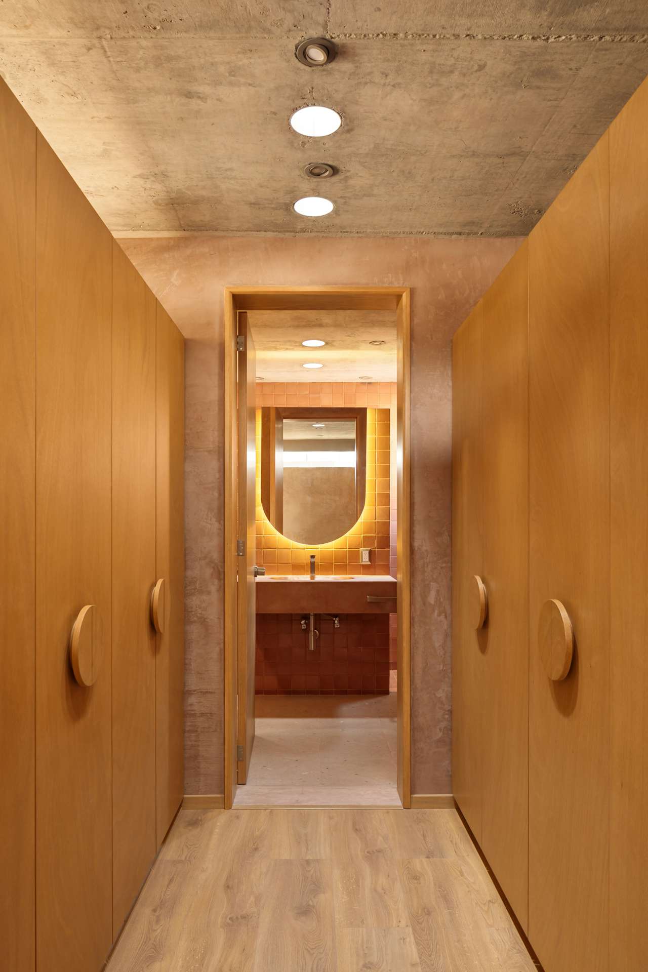 Photo 10 of 14 in A Brick-and-Concrete Home With a Library Emphasizes ...