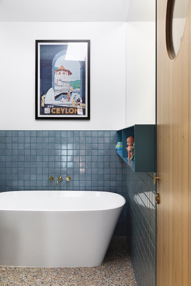 A Banana Popsicle–Inspired Kitchen Island Is the Heart of This Playful ...