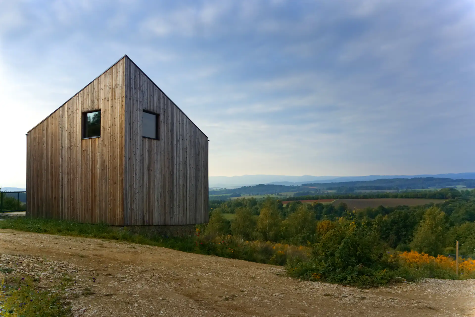 Photo 10 of 16 in Two Tiny Cabins Perched on Plinths Take In Valley ...