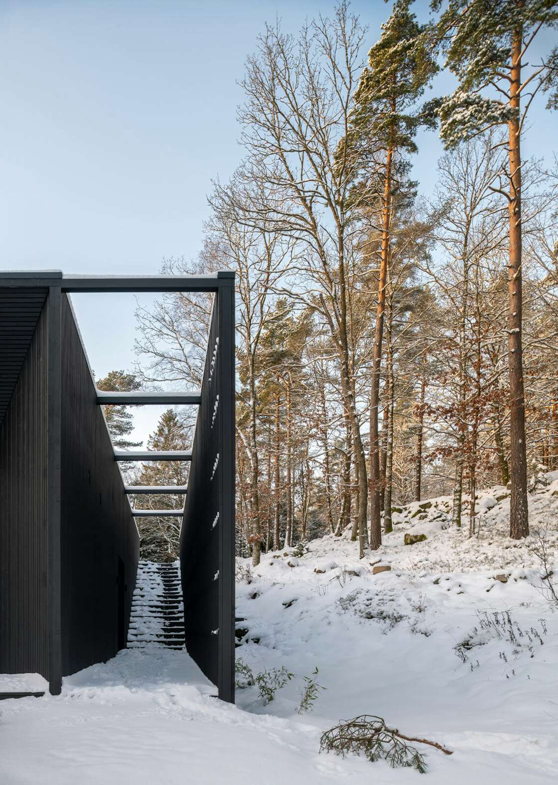 Photo 10 of 33 in Rhythmic Black Timber Makes This Swedish Cabin Pop ...