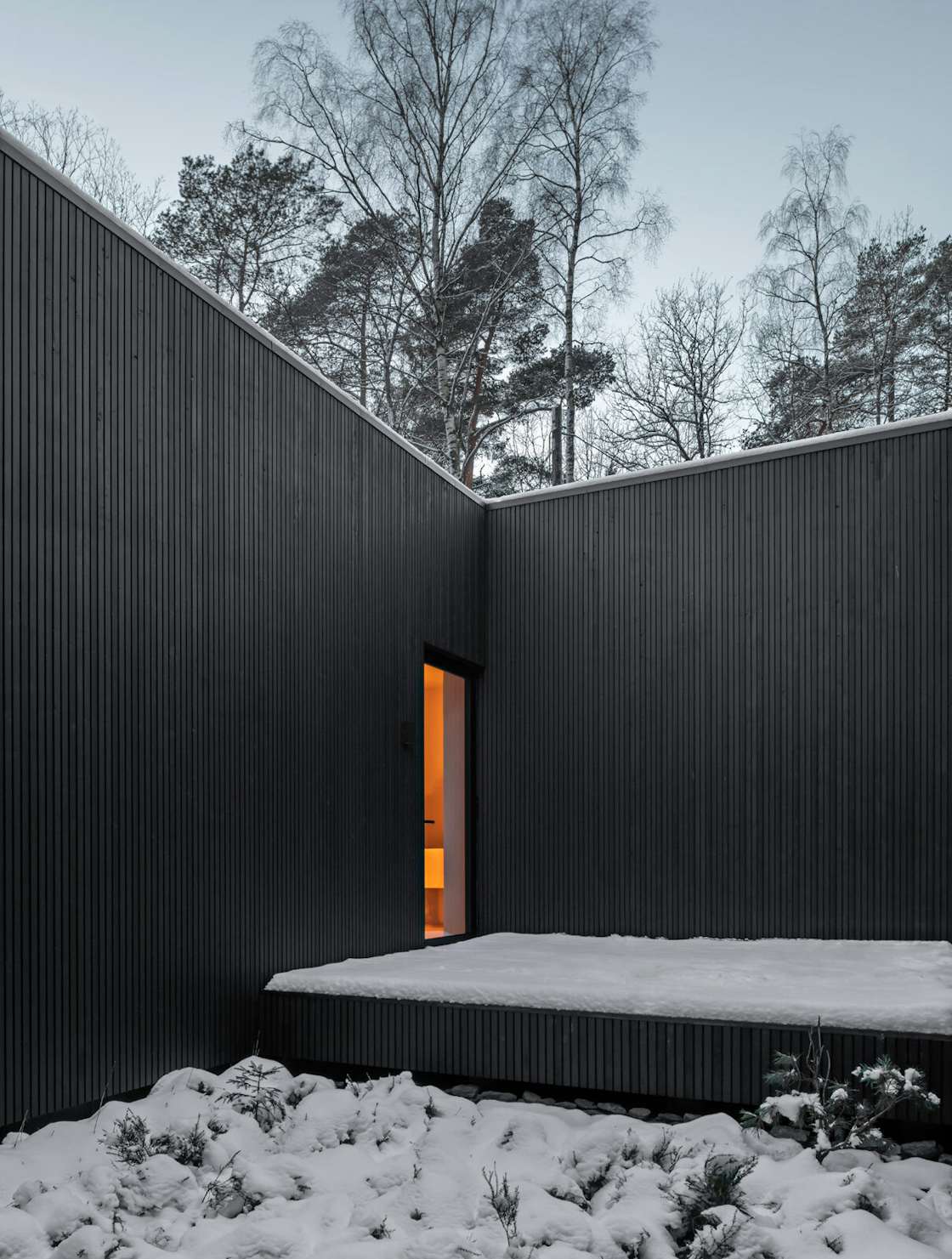 Photo 19 of 33 in Rhythmic Black Timber Makes This Swedish Cabin Pop ...