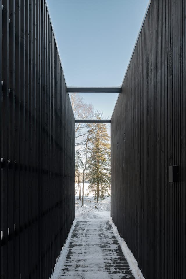 Photo 10 of 33 in Rhythmic Black Timber Makes This Swedish Cabin Pop ...