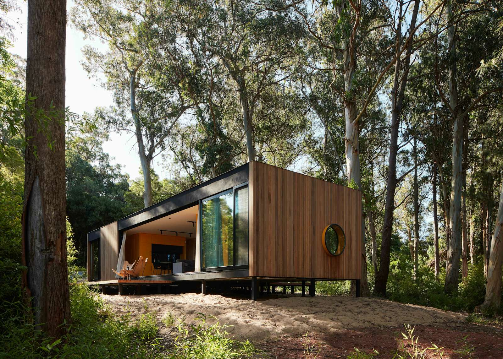 Photo 9 of 15 in A Prefab Cabin Camouflaged in a South American Forest ...