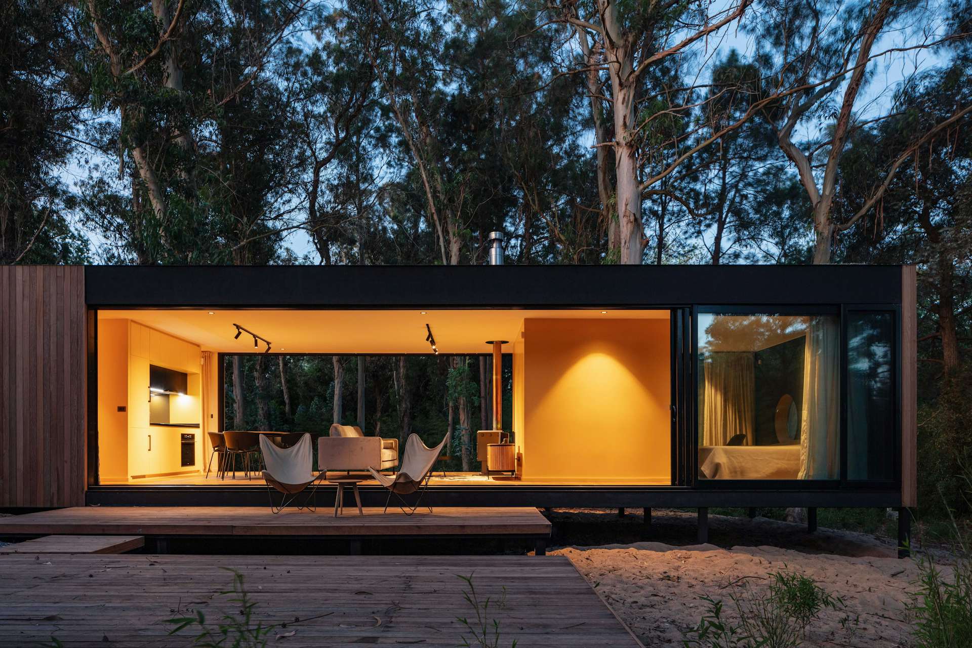 Photo 4 of 15 in A Prefab Cabin Camouflaged in a South American Forest ...