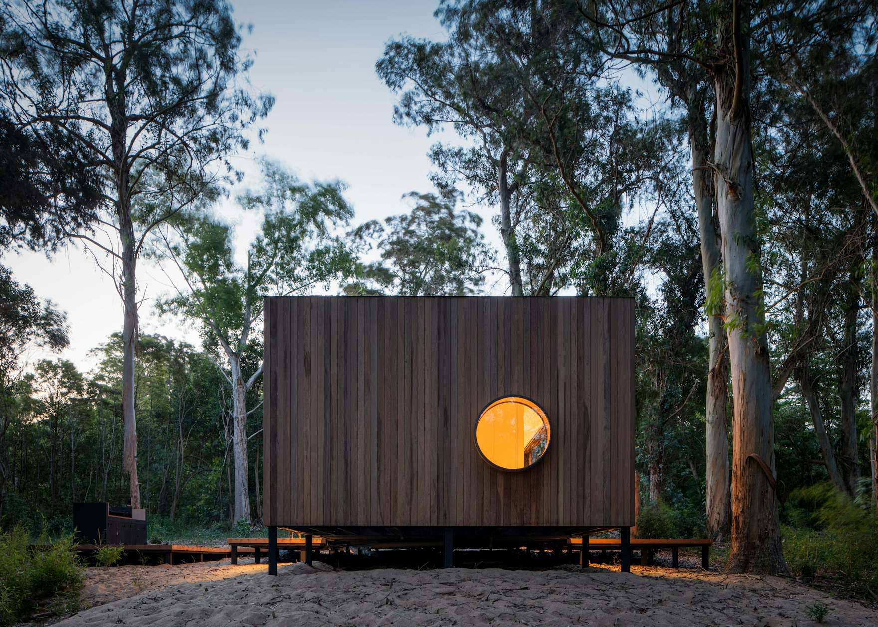 Photo 9 of 15 in A Prefab Cabin Camouflaged in a South American Forest ...