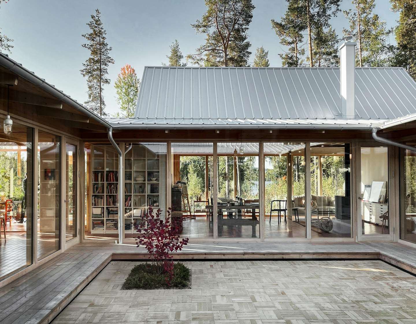 Photo 2 of 21 in This Book-Filled Swedish Cabin Is a Bibliophile’s ...