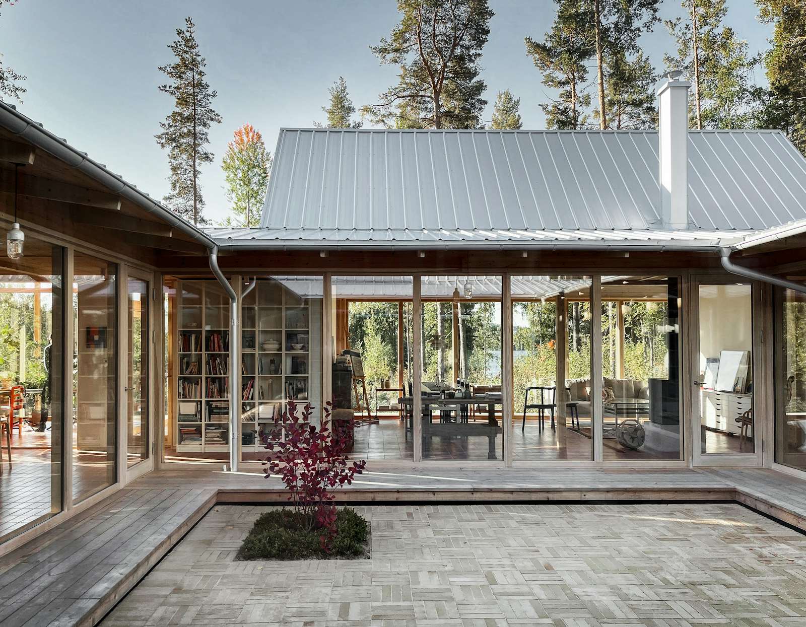 Photo 2 of 21 in This Book-Filled Swedish Cabin Is a Bibliophile’s ...