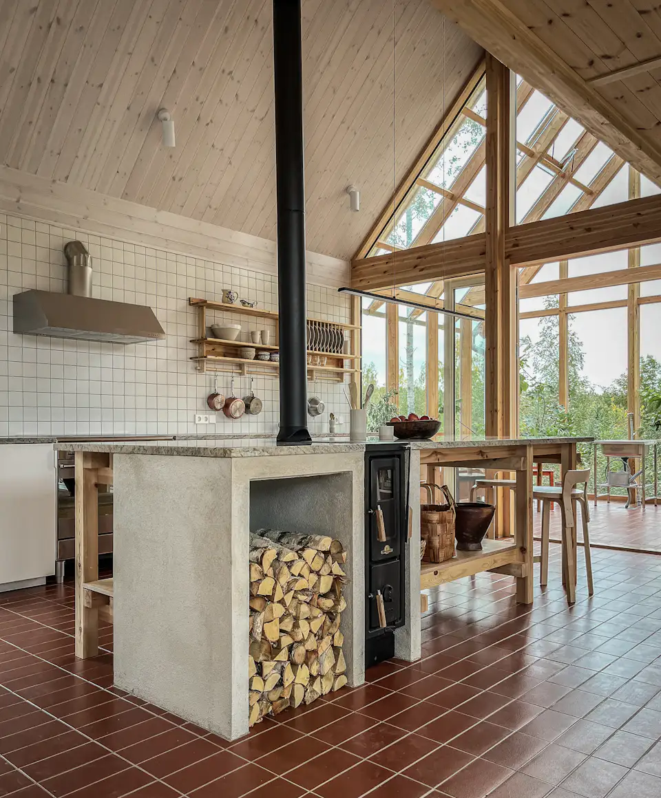 This Book-Filled Swedish Cabin Is a Bibliophile’s Dream - Dwell