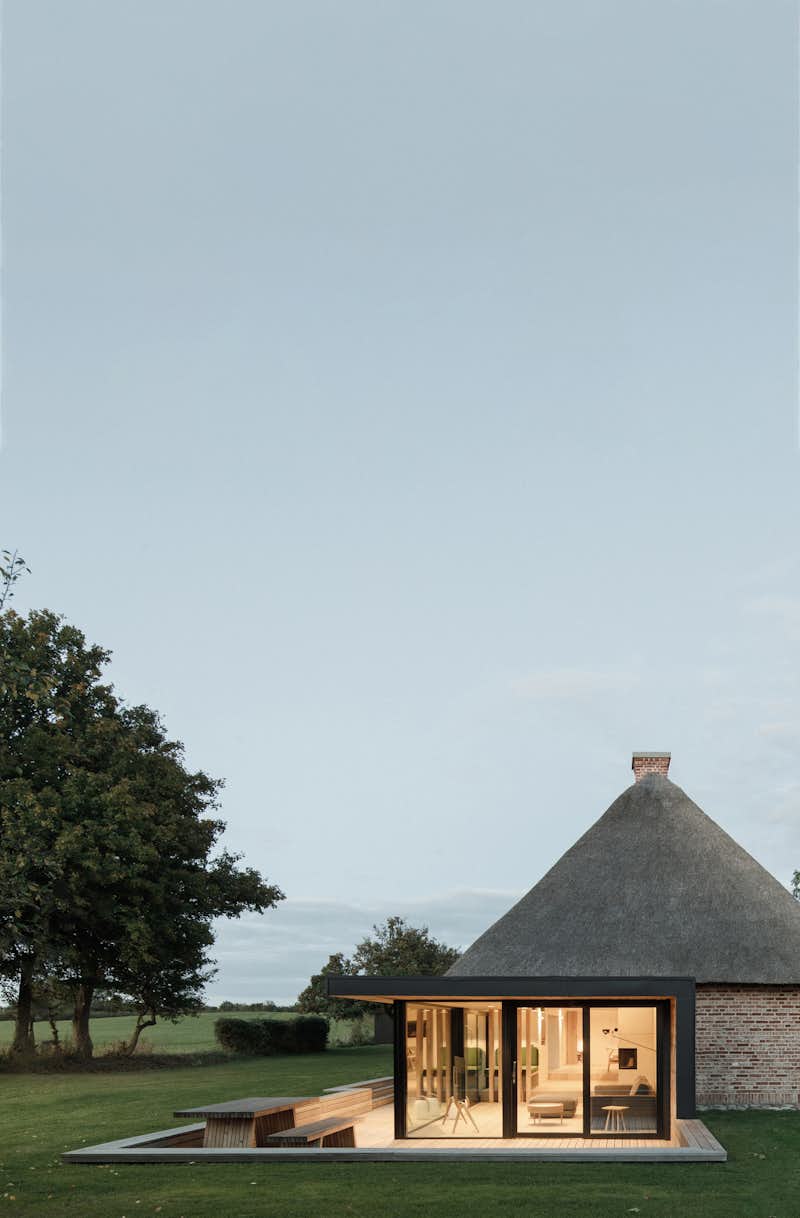 Photo 9 of 21 in A Dilapidated 1800s Farmhouse Is Revived With a New Thatched Roof and a More ...