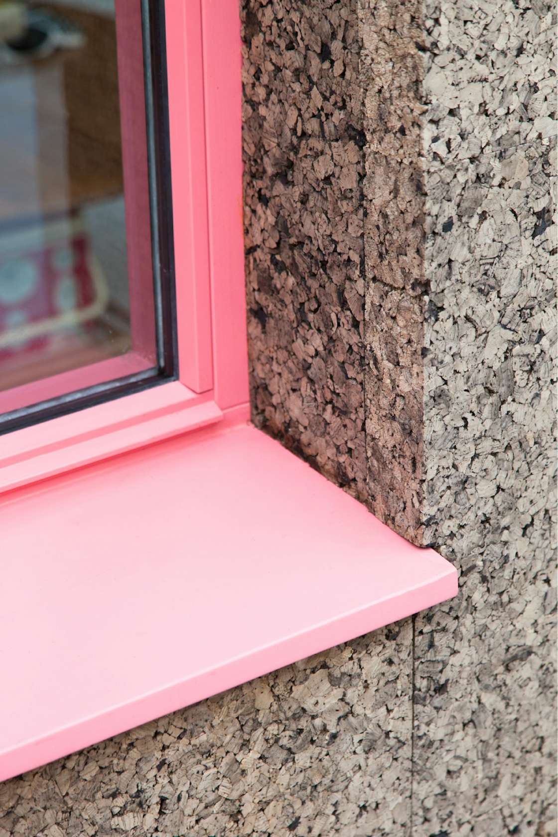 Photo 17 of 17 in A Cork-Clad Extension With Playful Pink Trim Is the ...