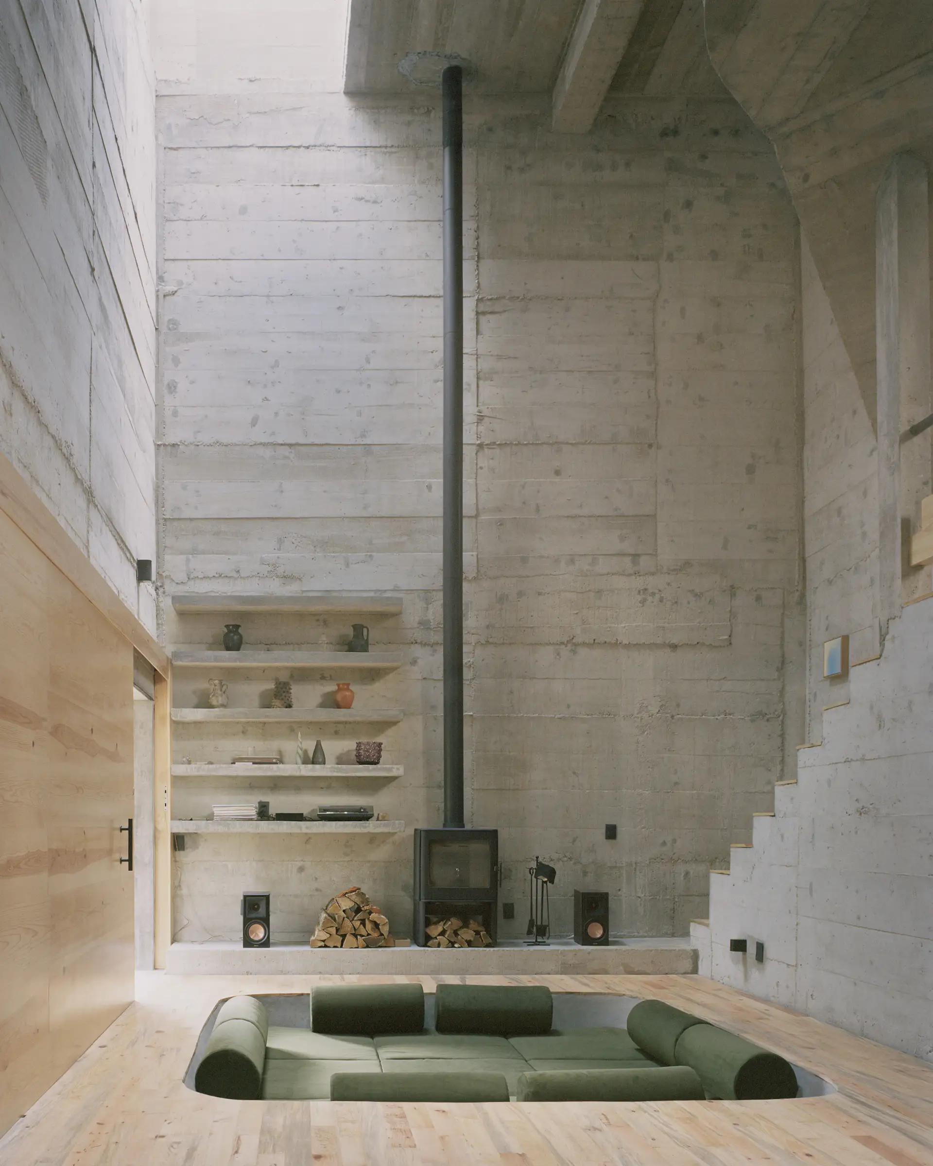 Photo 12 of 22 in This Board-Formed Concrete “Cabin” Has the Longest ...