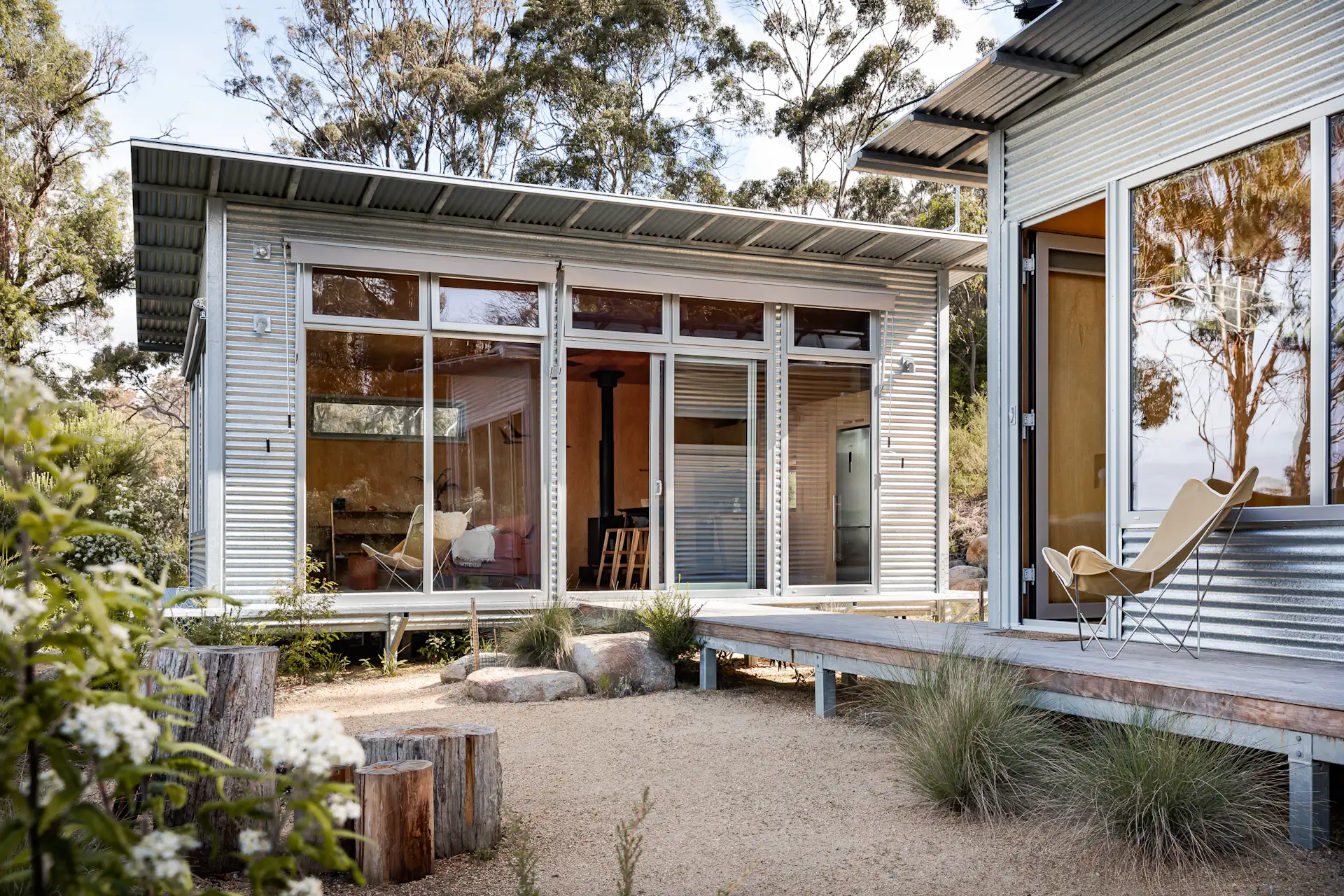 Photo 3 of 27 in A Corrugated Steel Shell Gives Way to Warm Timber ...