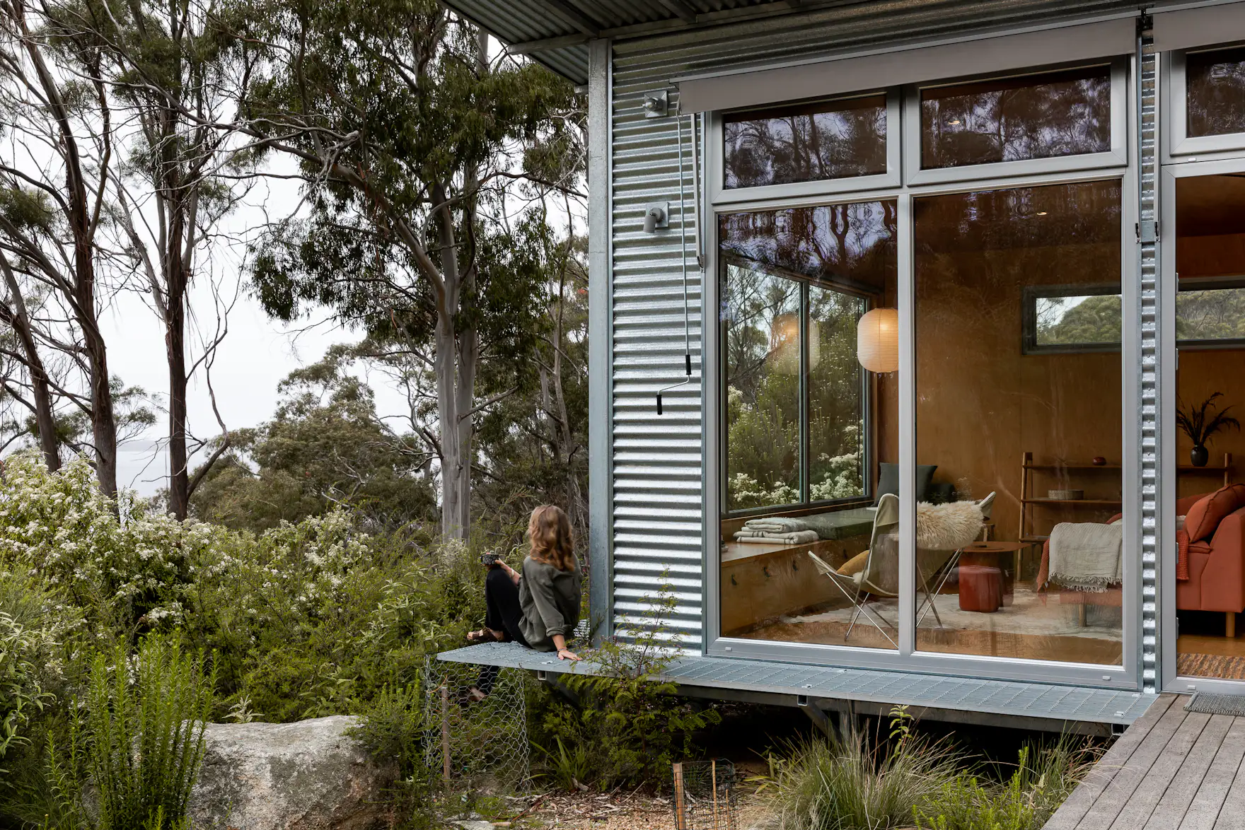 Photo 3 of 27 in A Corrugated Steel Shell Gives Way to Warm Timber ...