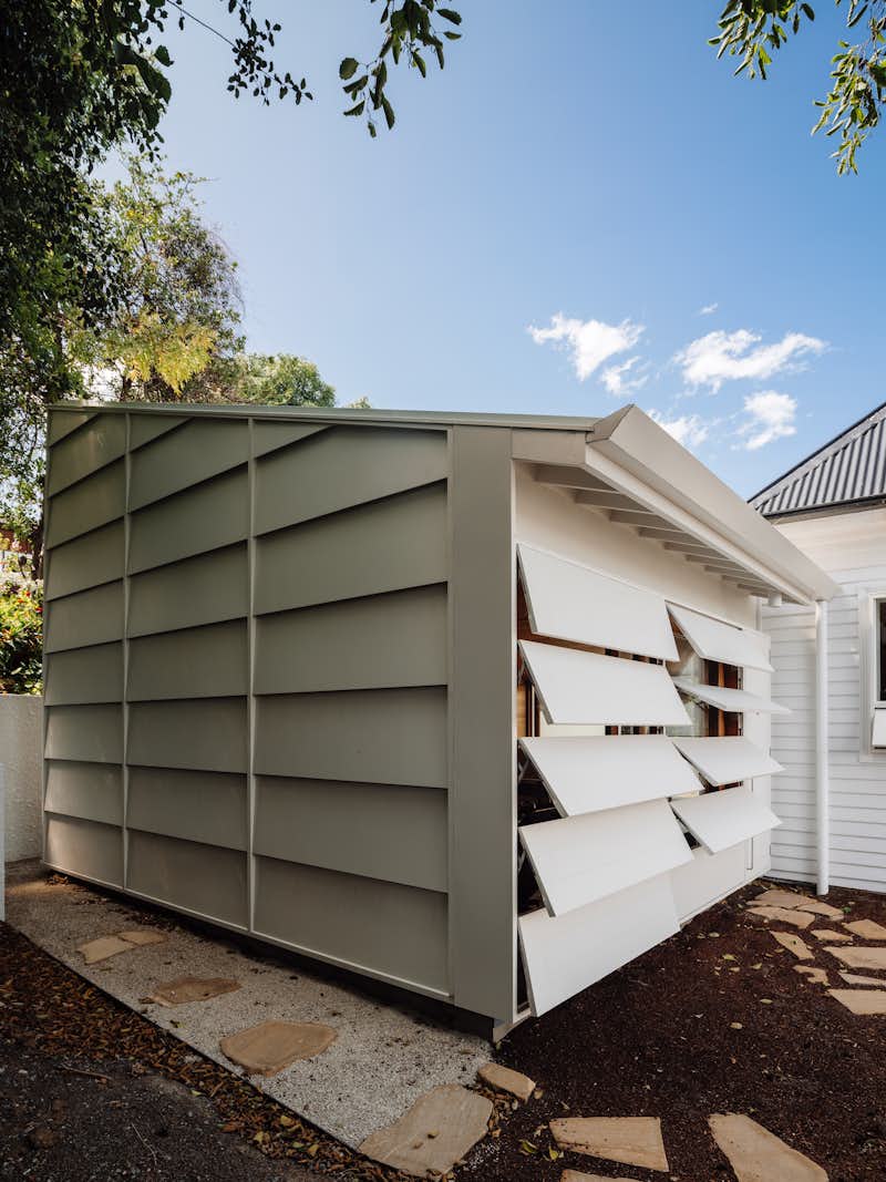 Photo 1 of 10 in Statement-Making Louvers Keep This Renovated ...