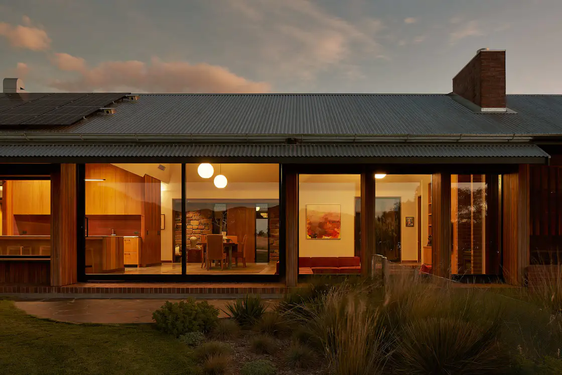 Photo 12 of 25 in A Mighty Corrugated Metal Roof Ties Together a ...