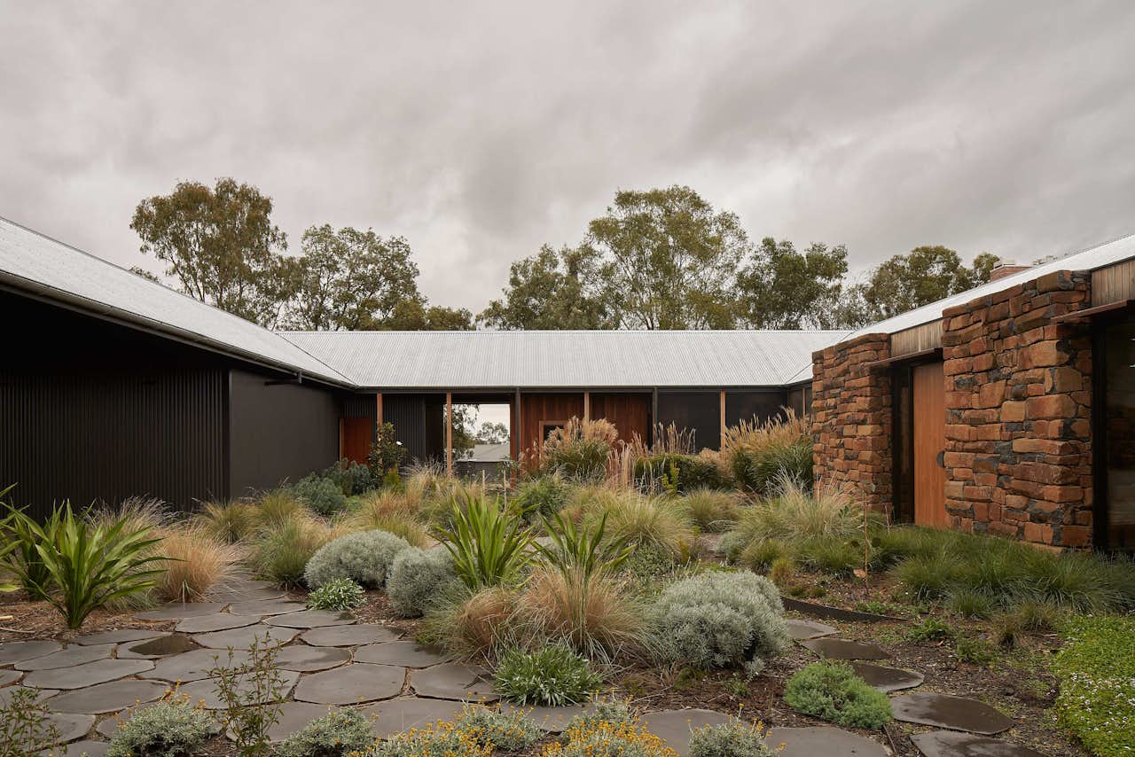 Photo 4 of 25 in A Mighty Corrugated Metal Roof Ties Together a ...