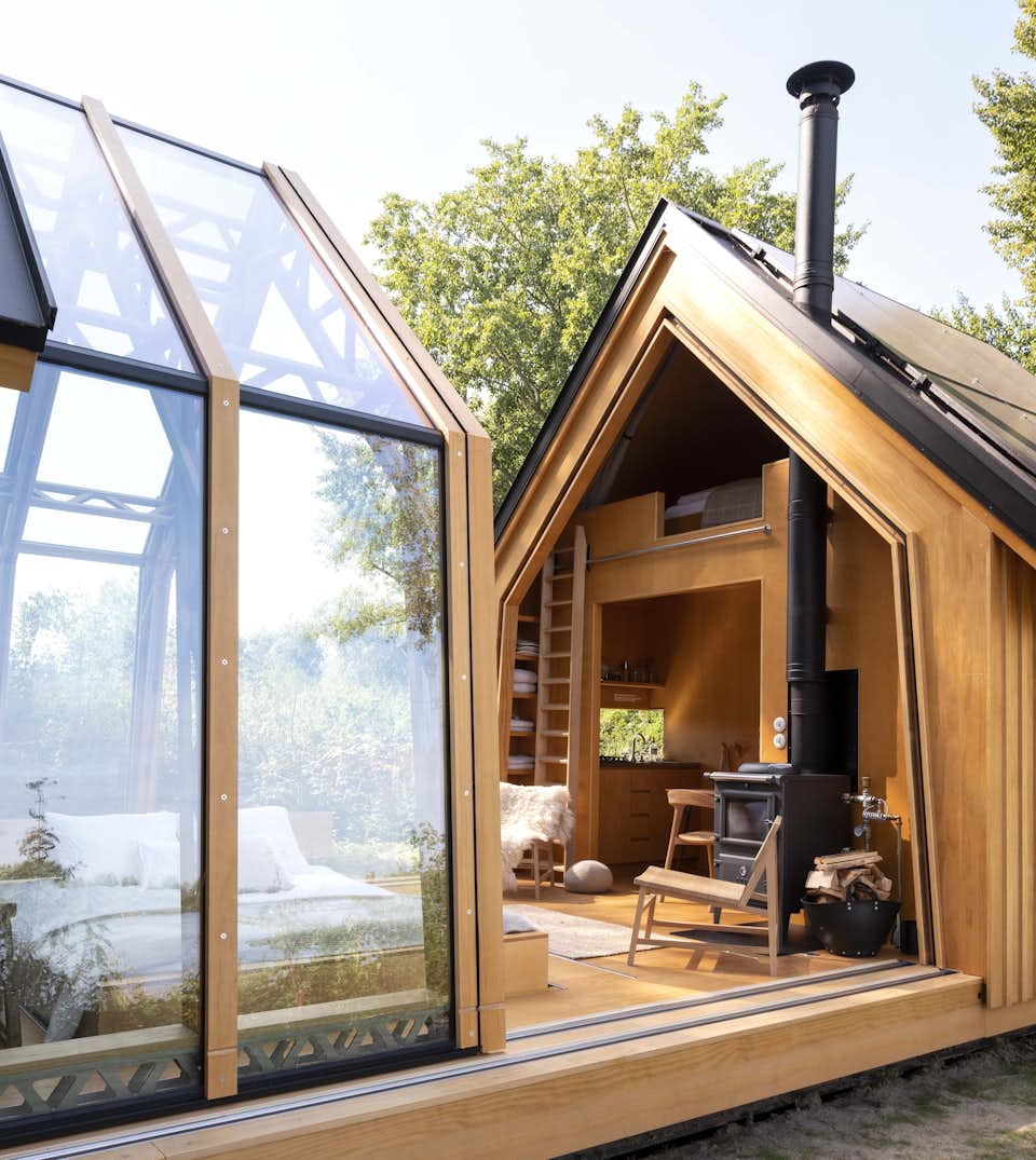 Photo 7 of 21 in This $480K Prefab Cabin Slides Apart to Reveal a Glass ...